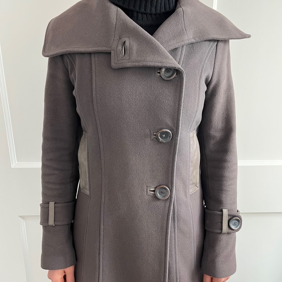 Mackage | Jackets & Coats | Mackage Gossip Girl Wool Leather Peacoat ...